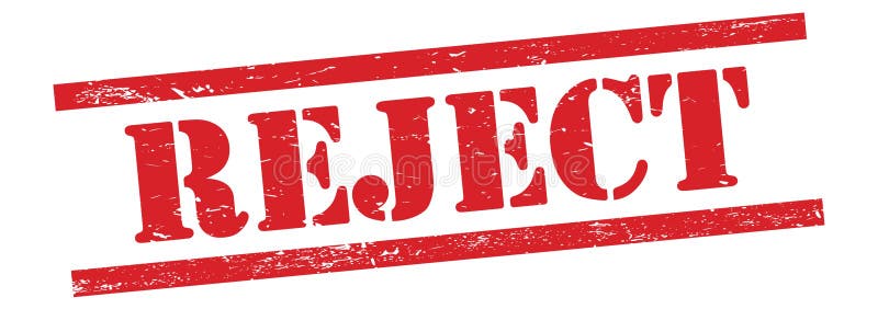 REJECT Text on Red Grungy Lines Stamp Stock Illustration - Illustration ...