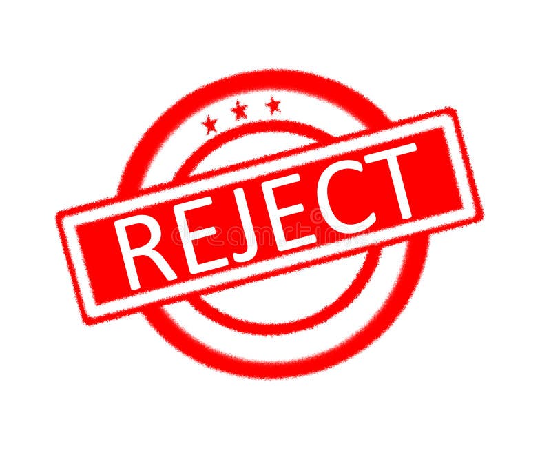 Reject Certificate Line Icon. Decline Document Sign. Vector Stock ...