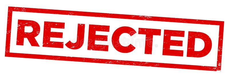 Rejected Red Stamp Icon Vector Stock Vector - Illustration of color ...