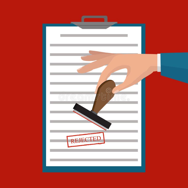 Loan Application Rejected Stock Illustrations – 188 Loan Application ...