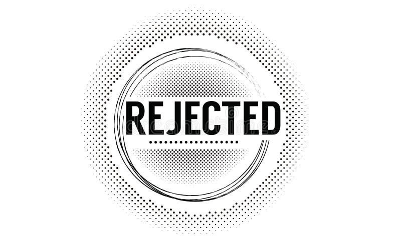 Rejected icon logo stock vector. Illustration of annoyed - 80008682