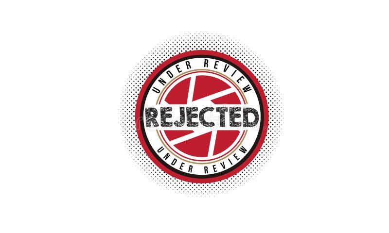 Rejected icon logo stock vector. Illustration of document - 80008730