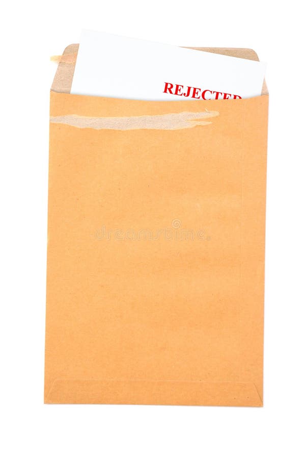 Rejected letter stock photo. Image of envelope, mail - 18708916