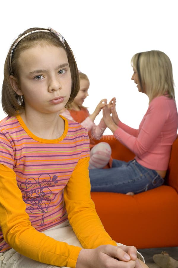 Rejected older child stock image. Image of daughters, sofa - 2229913