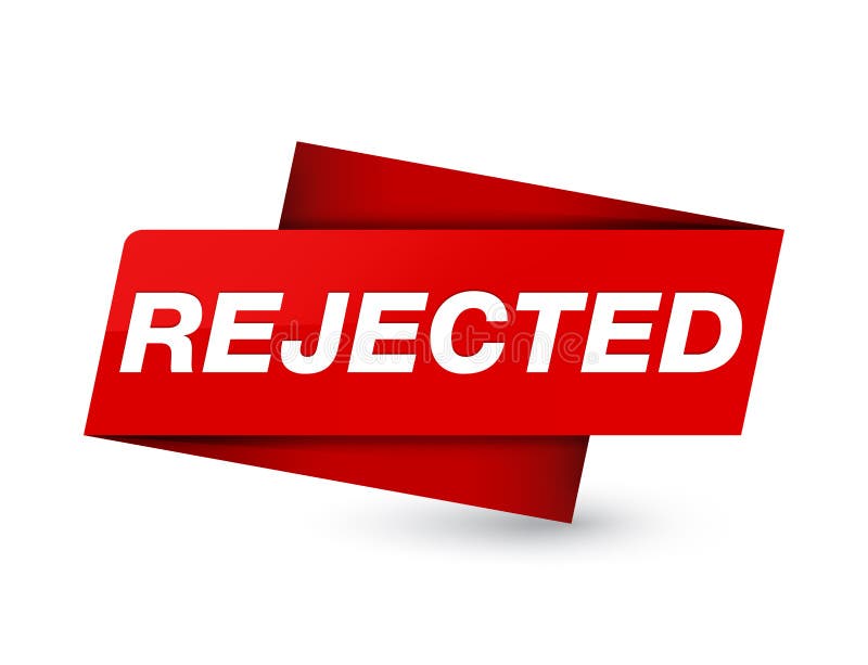 Rejected sign stock vector. Illustration of elimination - 22136573