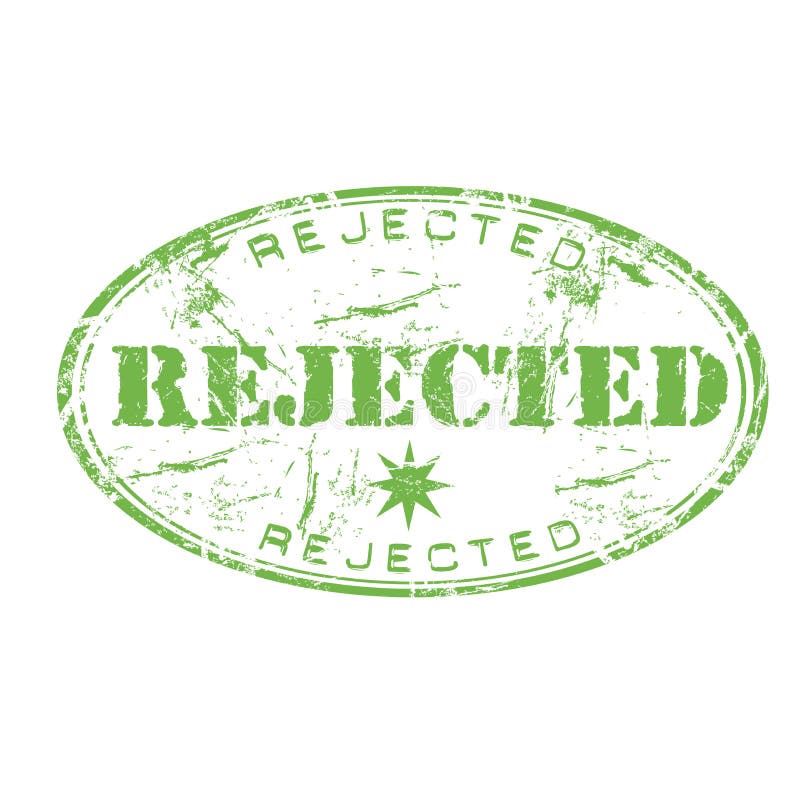 Rejected rubber stamp stock vector. Illustration of damaged - 8581313