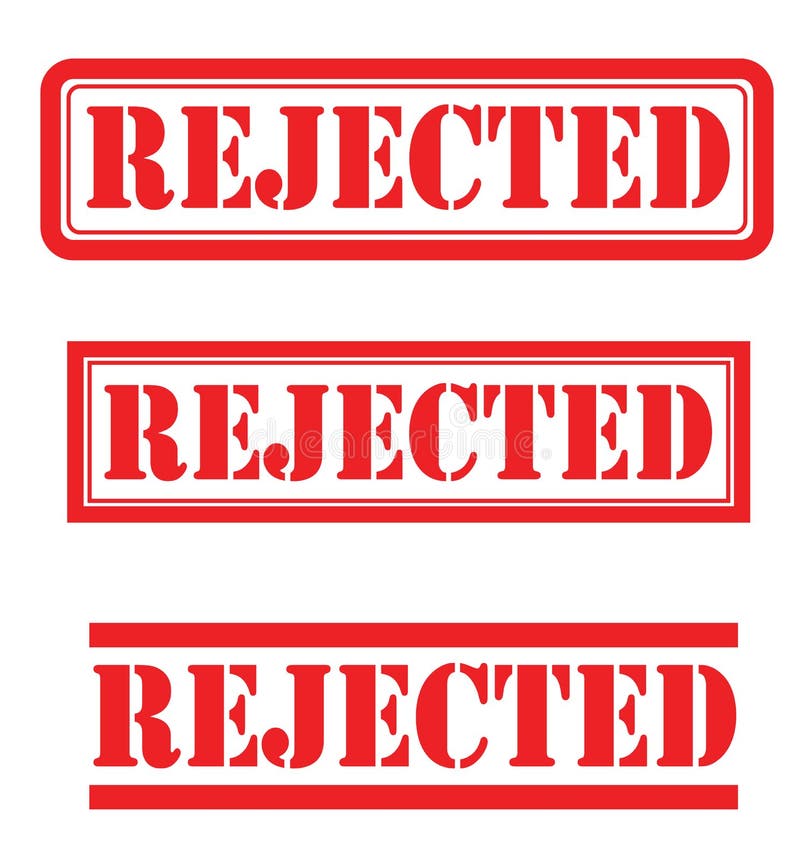 Rejected set stock illustration. Illustration of paperwork - 55822795