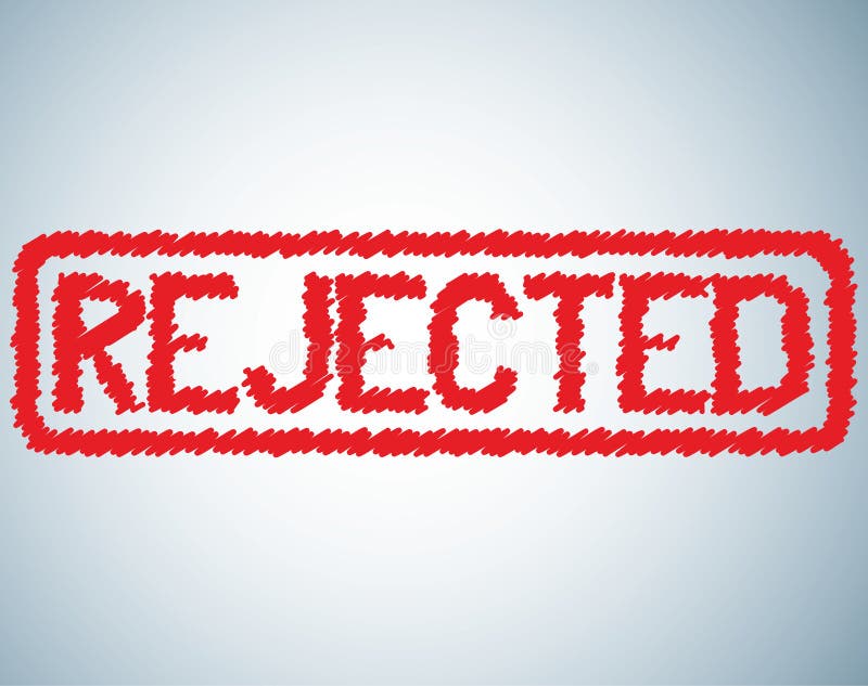 Rejected sign stock vector. Illustration of termination - 22136573