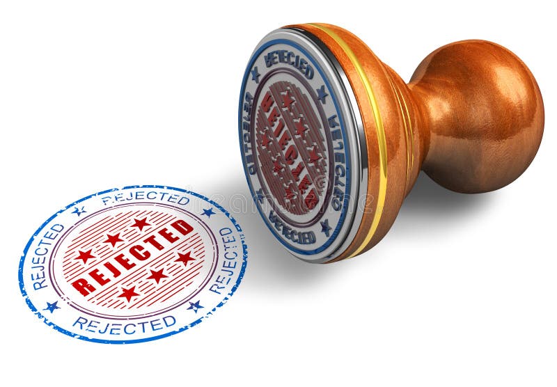 Rejected ink stamp stock vector. Illustration of text - 114869733