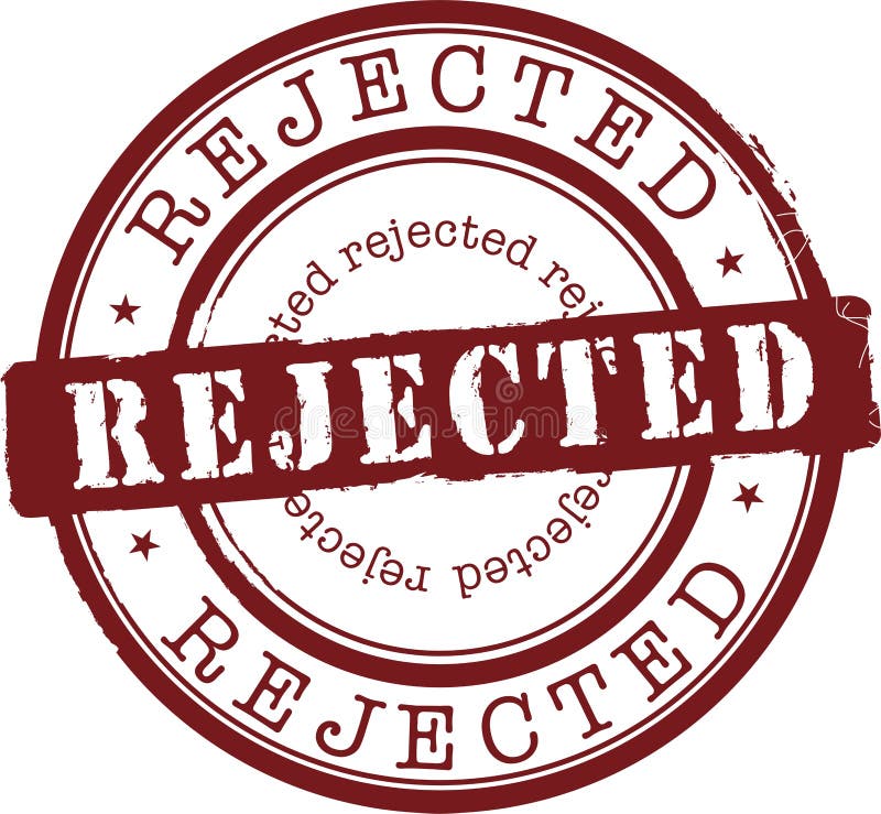 Rejected stamp stock illustration. Illustration of refuse - 28117797