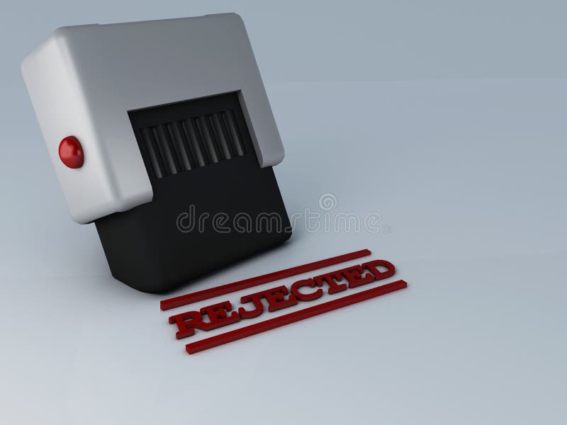 Rejected stamp stock illustration. Illustration of close - 37916304