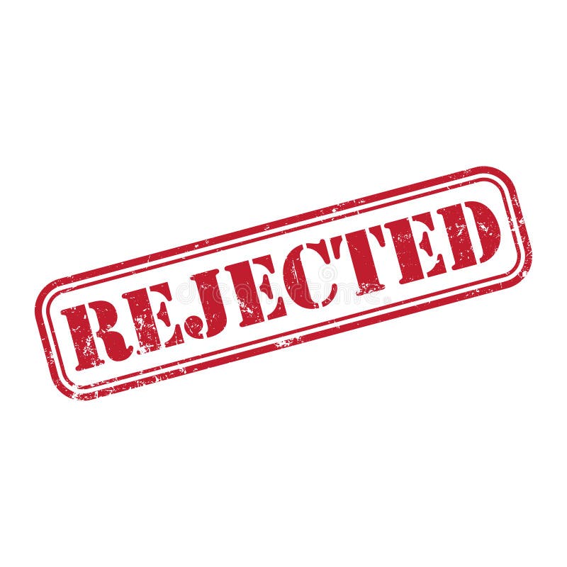 Rejected Stamp Icon. Rejected Square Grunge Sign Stock Illustration ...