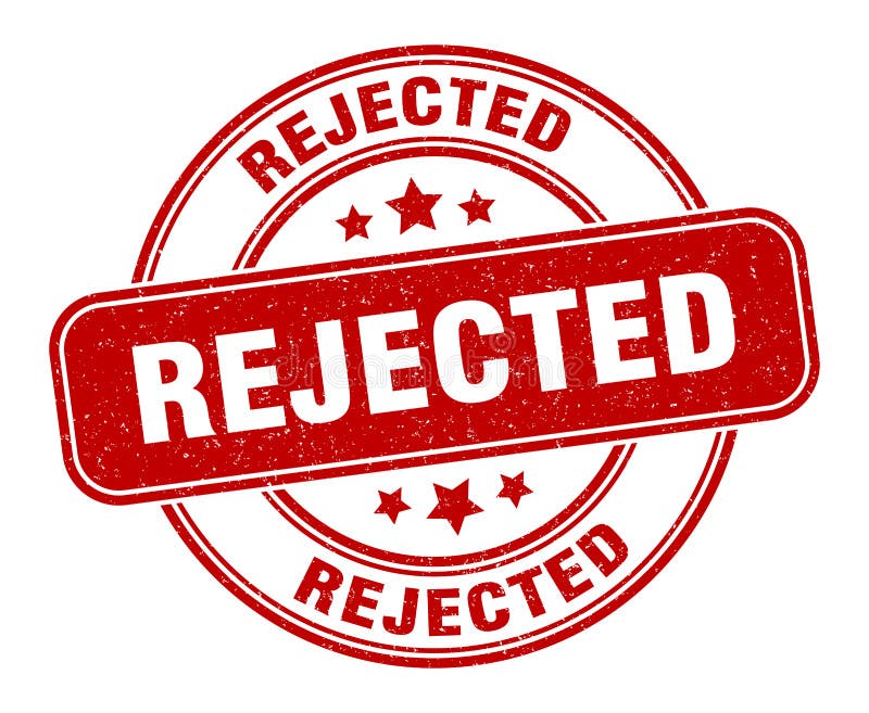 Rejected stamp stock vector. Illustration of scratched - 124945154