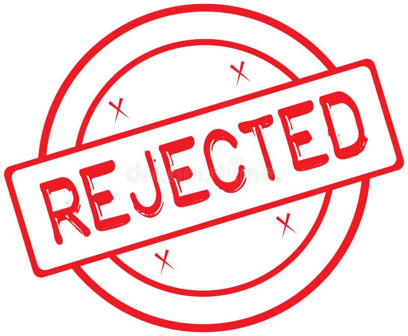 Rejected Stamp stock illustration. Illustration of office - 88988554