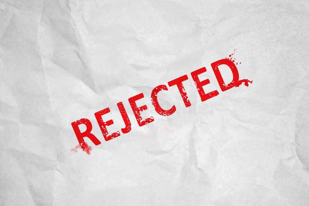 Rejected stamping stock photo. Image of message, paperwork - 51526184