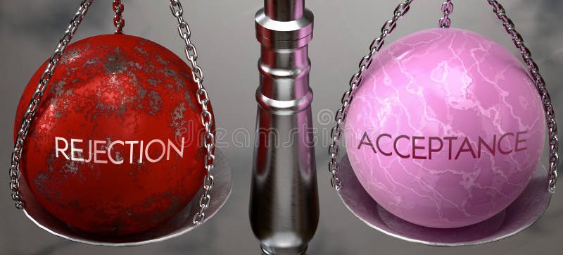 Rejection or Acceptance - Weighing Two Choices, Available Options Stock ...