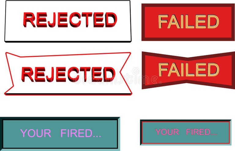 Rejected Signage Stock Illustrations – 164 Rejected Signage Stock ...