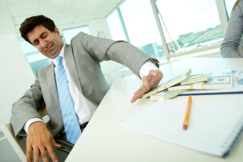 Rejection stock image. Image of banknote, employee, corruption - 34219961