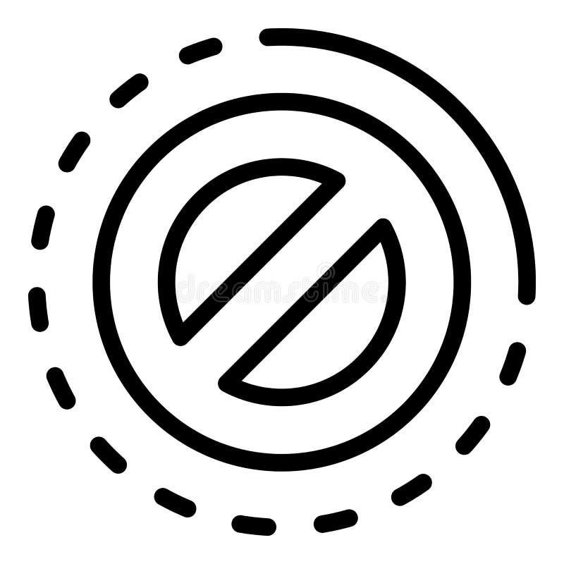 Reject Interface Icon, Outline Style Stock Vector - Illustration of ...