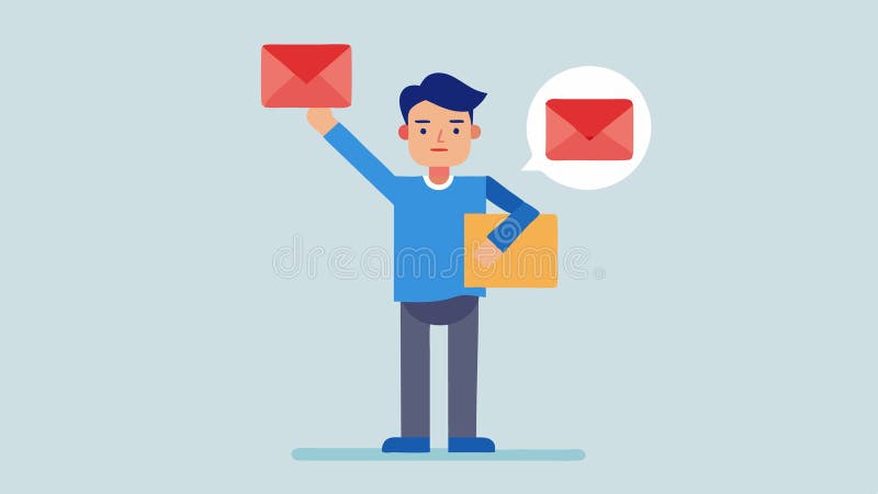 Rejection Letters a Gig Worker Holding a Stack of Rejection Letters or ...