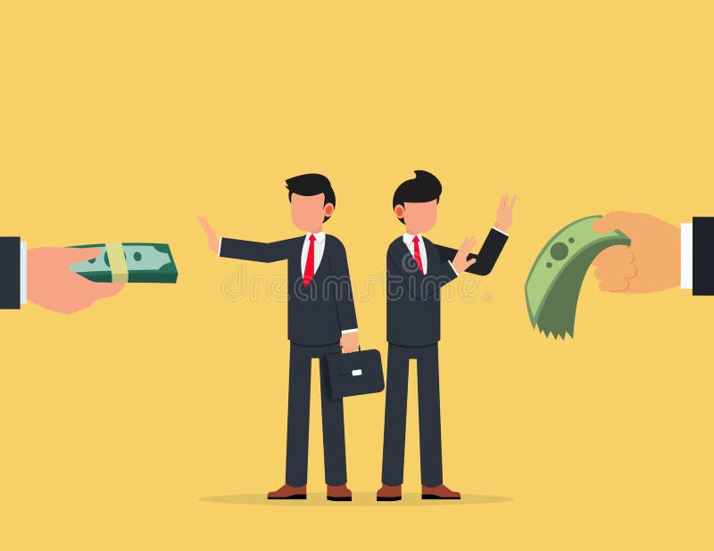 Rejection or Refusal Concept.two Businessmen Refusing Hand Refusing the ...