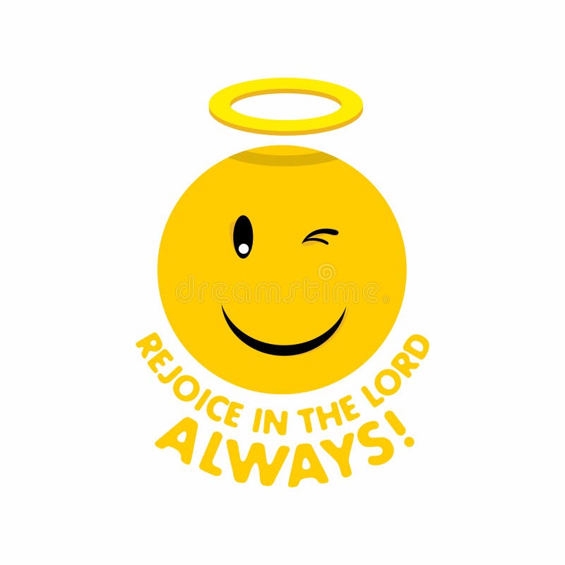 Rejoice in the Lord always. Stock Vector - Illustration of hope ...
