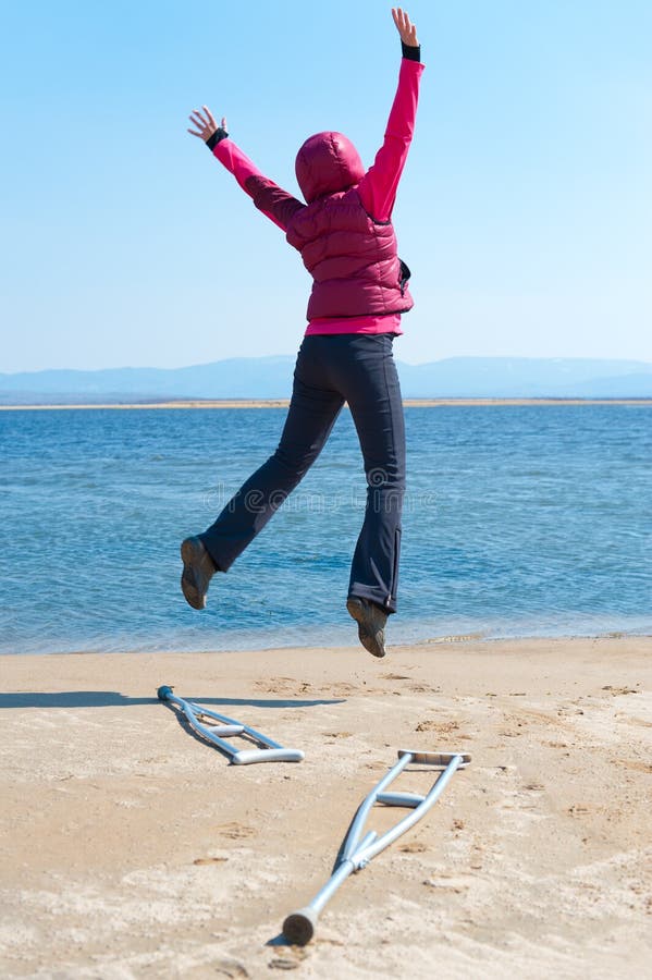 Rejoicing of overcoming stock image. Image of concept - 24819217