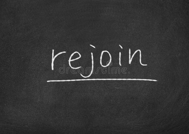 Rejoin stock photo. Image of abstract, chalk, education - 165607372