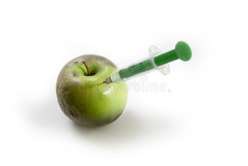 Rejuvenated apple white stock photo. Image of fruit, reconstruction ...