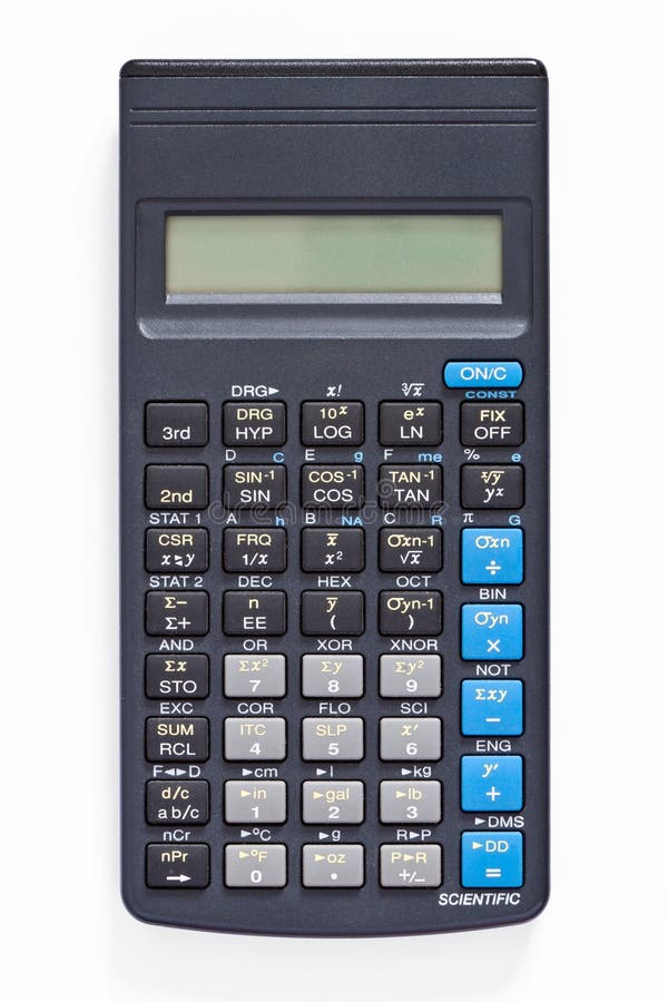 Oude rekenmachine stock foto. Image of zwart, muntstuk - 119907376