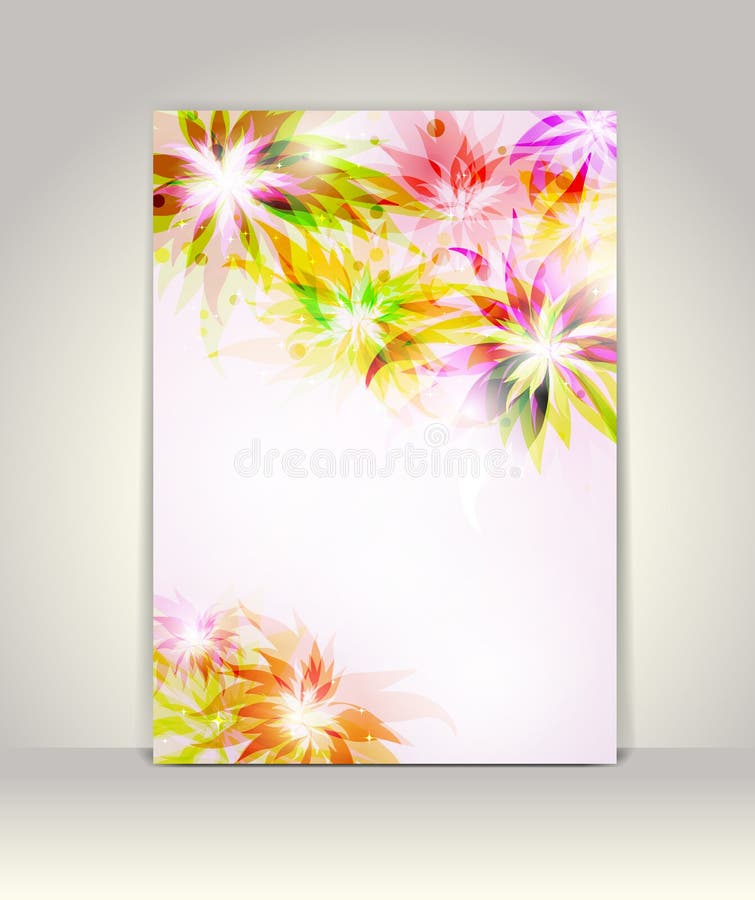 Reklamblad- Eller Broschyrmall Vektor Illustrationer - Illustration av ...