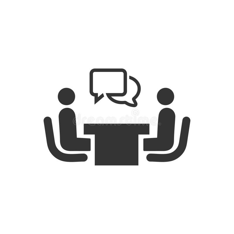 Pictogramset Voor Interviews Vier Elementen in Verschillende Stijlen ...