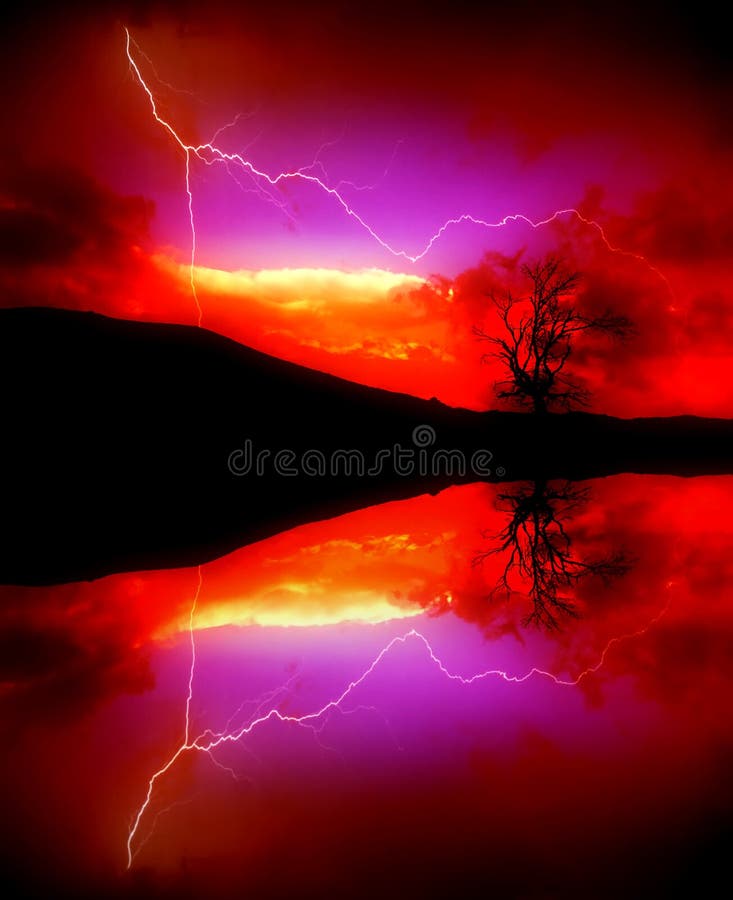Relámpago imagen de archivo. Imagen de descarga, clima - 2376817