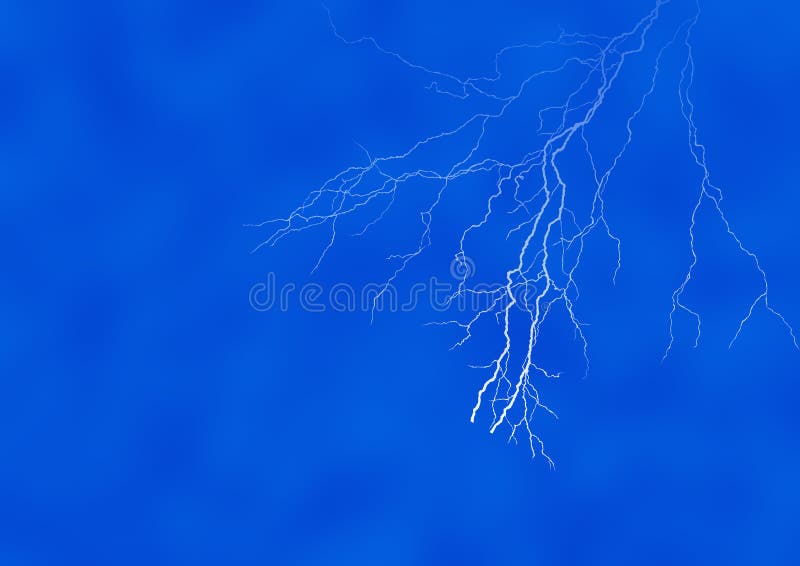 Relámpago azul stock de ilustración. Ilustración de peligro - 5926041