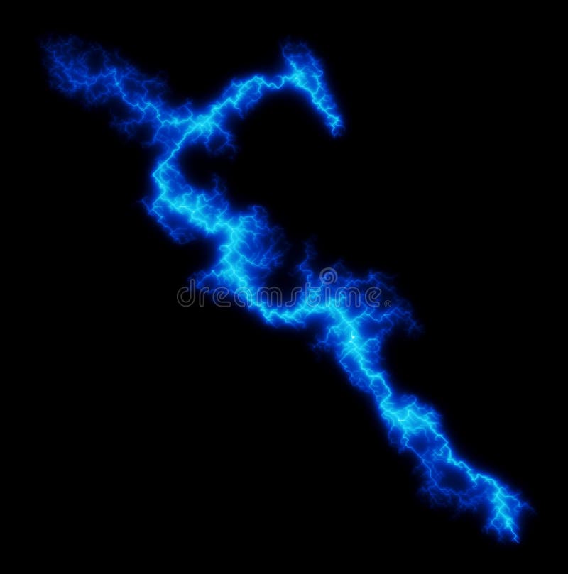 Relámpago azul stock de ilustración. Ilustración de color - 6280709