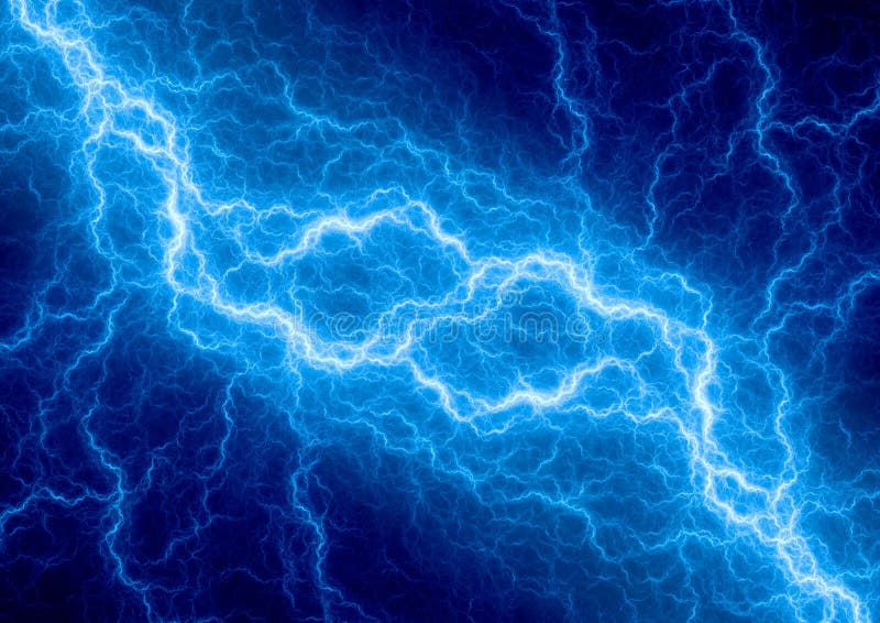 Relámpago Azul Del Fractal De La Fantasía Stock de ilustración ...