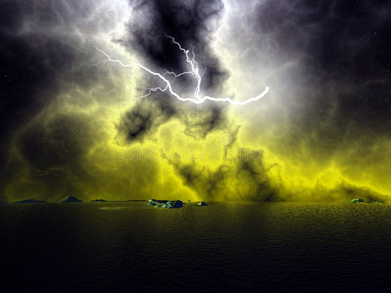 Relâmpago imagem de stock. Imagem de nave, energia, postcard - 2972977