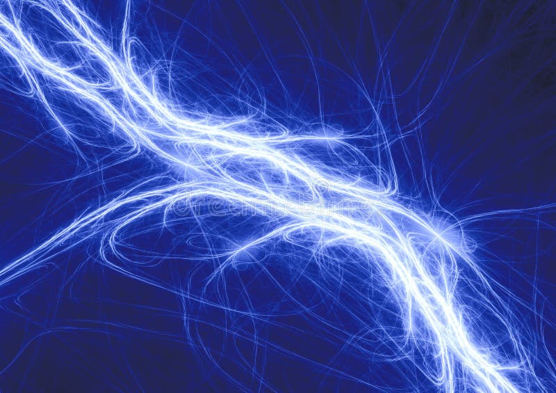 Relâmpago azul da fantasia ilustração stock. Ilustração de relâmpago ...