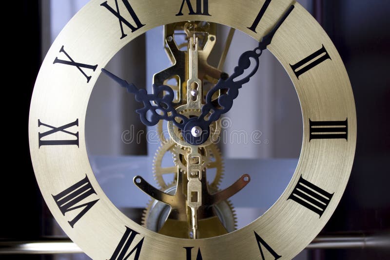 Relógio do tempo foto de stock. Imagem de cara, metal - 12737930