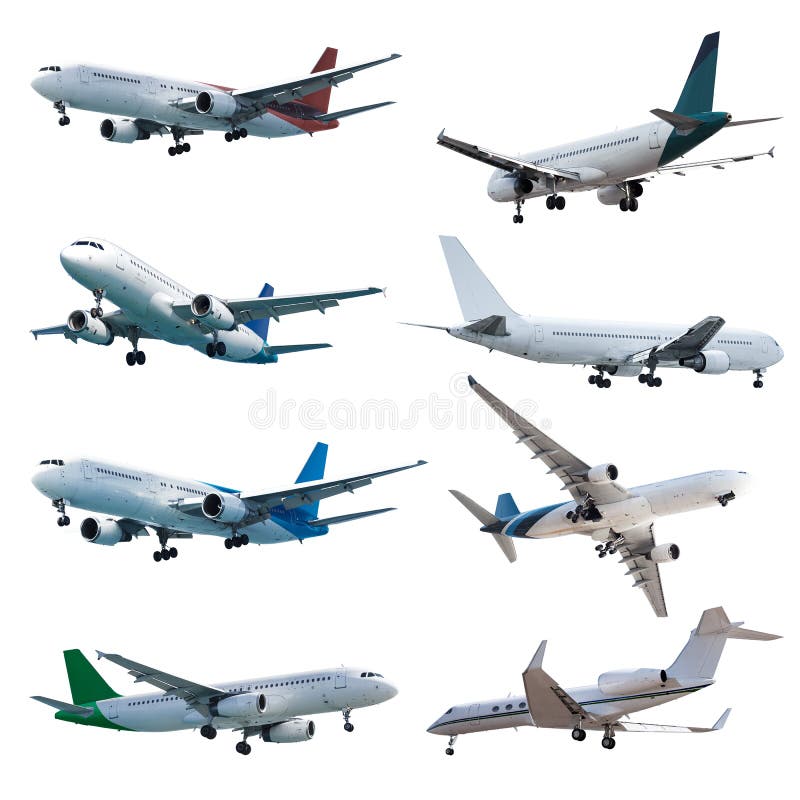 Rel jet planes set stock photo. Image of plane, airliner - 29218854