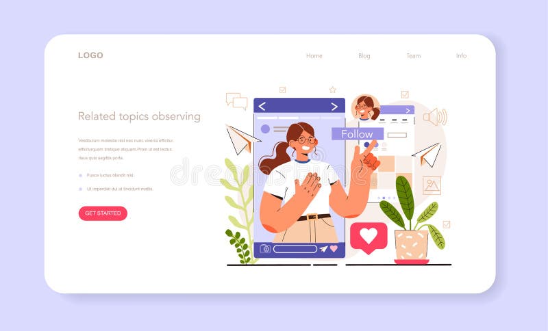 Related Topic Observing. Content Strategy Development Stock Vector ...