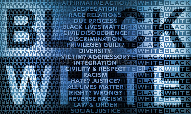 Relations Inter-raciales En Noir Et Blanc Photo éditorial ...