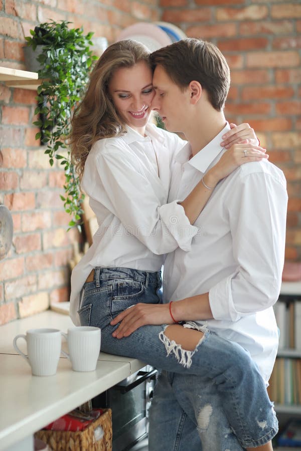 Beautiful couple stock image. Image of beauty, affectionate - 125943549