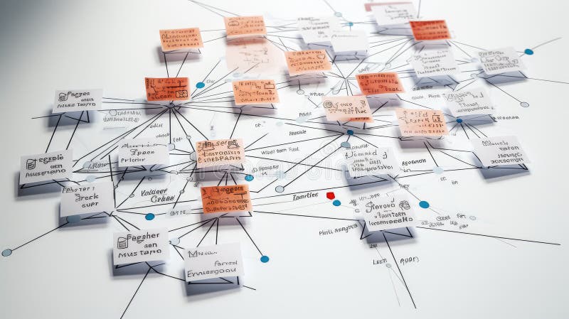 Relationship data model stock illustration. Illustration of ...