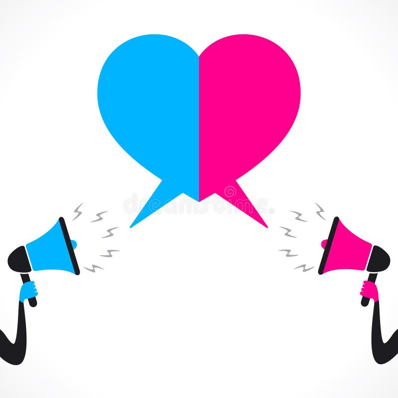 Relationship discussion stock vector. Illustration of announcement ...