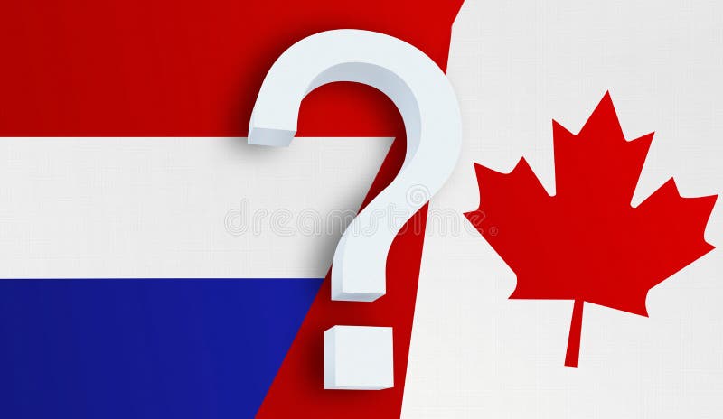 Netherlands and Canada. the Netherlandish and Canadian Flags. Official ...