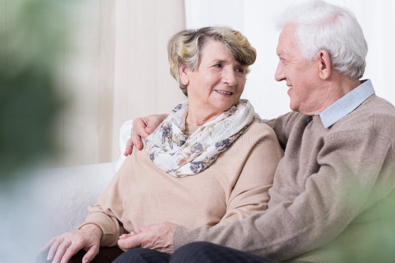 Relationship in old age stock image. Image of attractive - 55323807