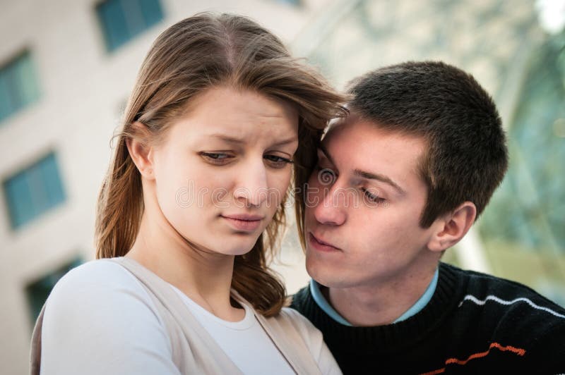Relationship Problem - Couple Portrait Stock Image - Image of dislike ...