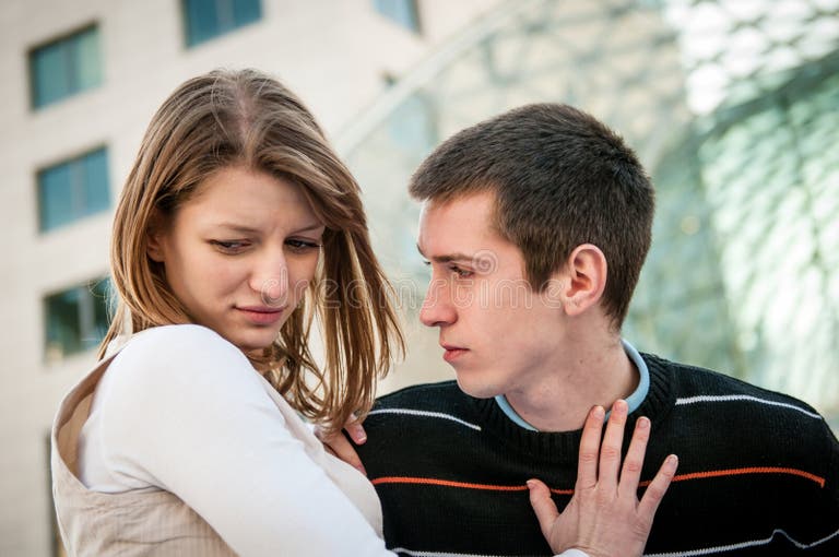 Relationship Problem - Couple Portrait Stock Photo - Image of ...