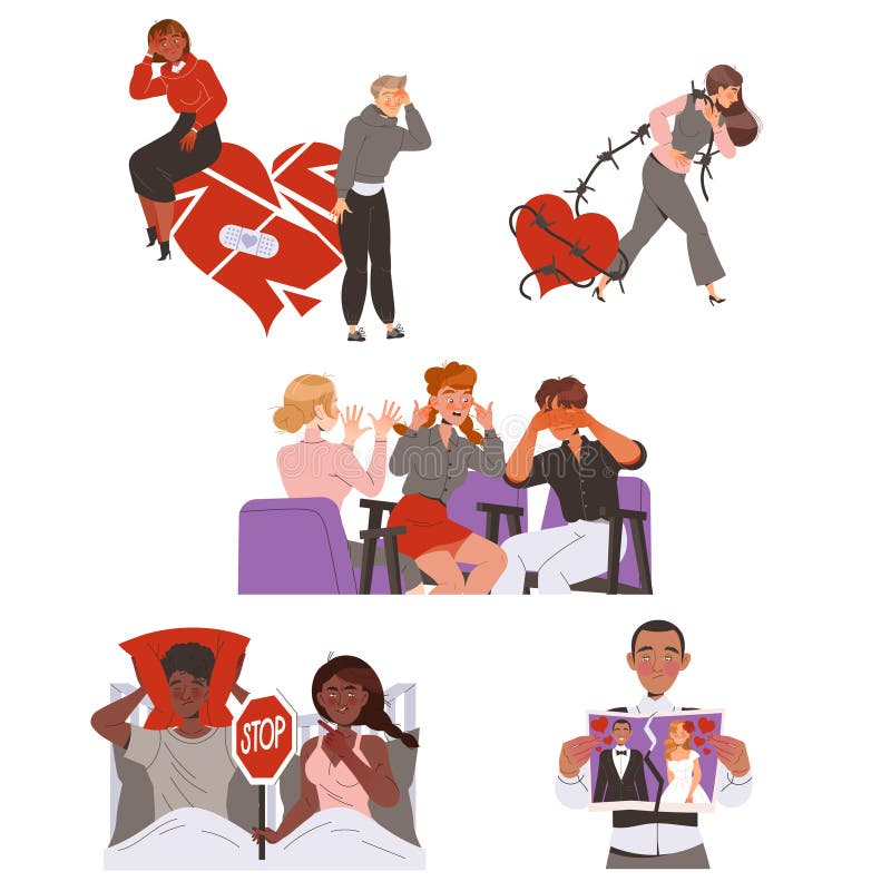 Relationship Problems with Man and Woman Suffering from Troubles in ...